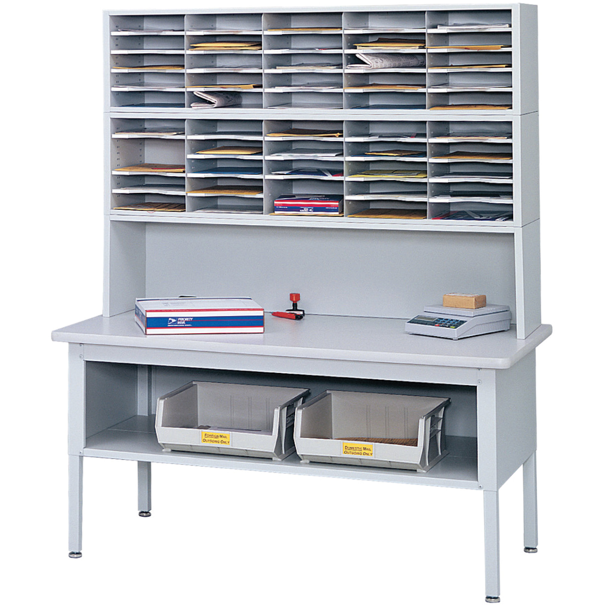 Safco Mobilier E-Z Sort pour la salle du courrier- Tables de tri avec ...